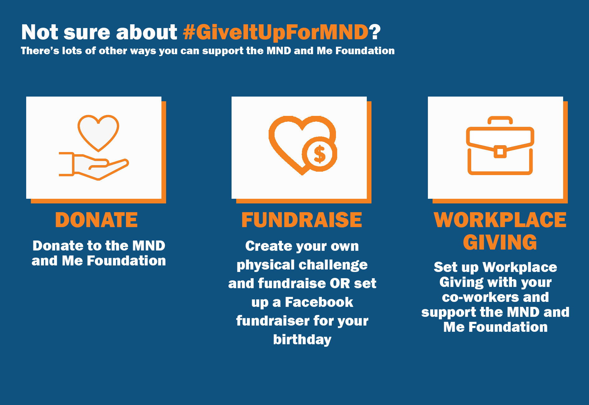 MND and Me Foundation - Event - Give It Up For MND
